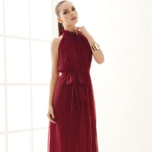 Love Is Real Couture | Dresses | Last Two Elegant Halter Maxi Dress Red ...